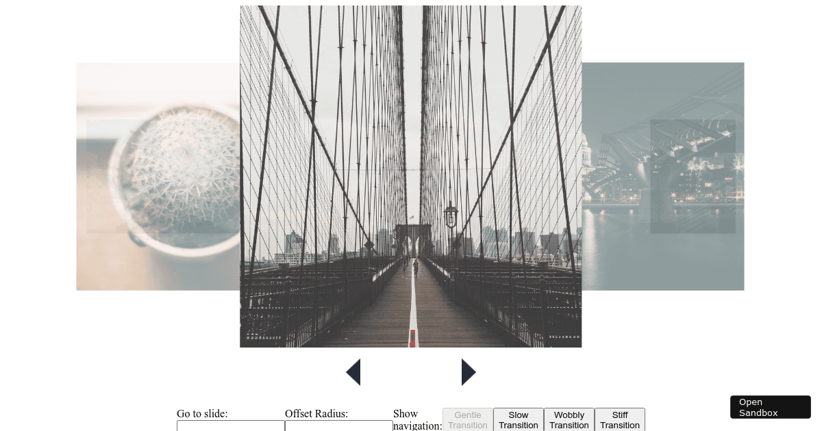 React Spring 3d Carousel Basic Example Forked Codesandbox