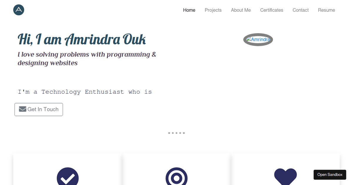 Amrindra-Ouk (forked) - Codesandbox