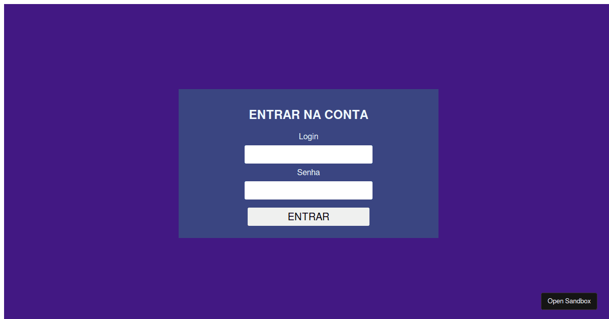 projeto-sistema - Codesandbox