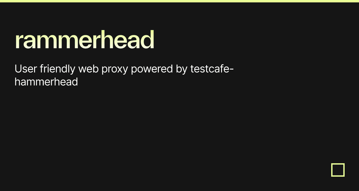 rammerhead - Codesandbox