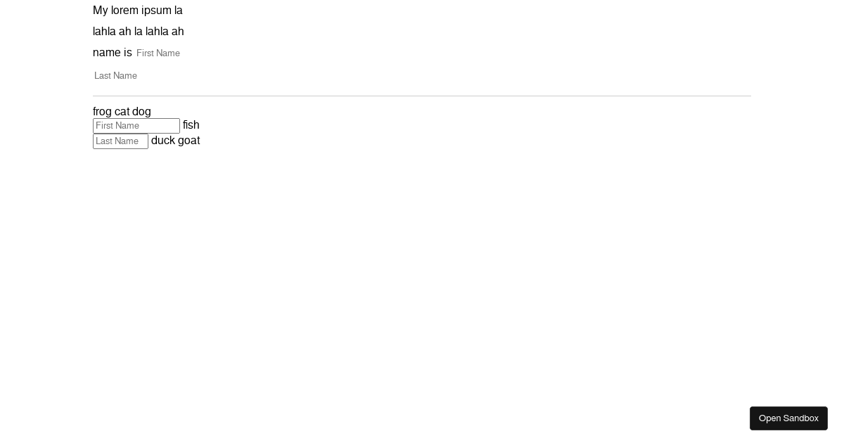 inline flex grow text field - Codesandbox