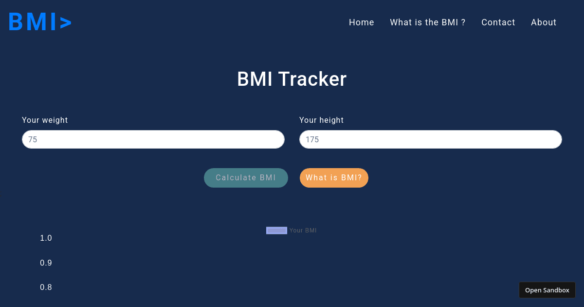BMI-tracker-useRef (forked) - Codesandbox