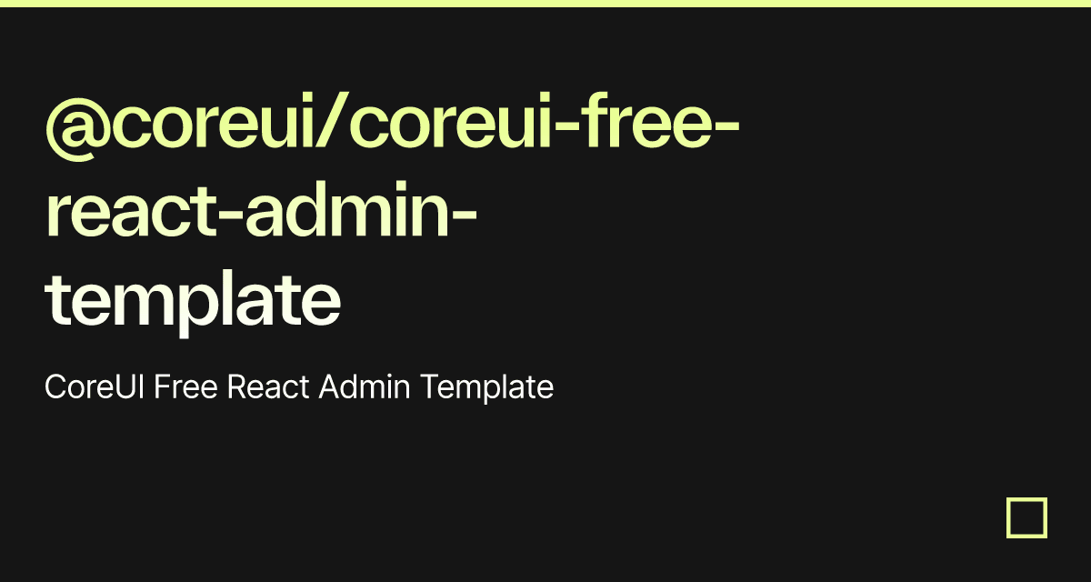 @coreui/coreui-free-react-admin-template - Codesandbox