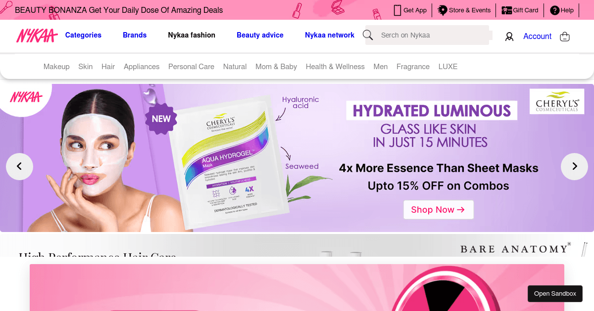 Nilesh2697/Clone-Nykaa-Project - Codesandbox