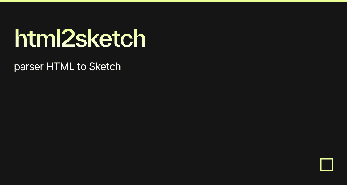 html2sketch - Codesandbox