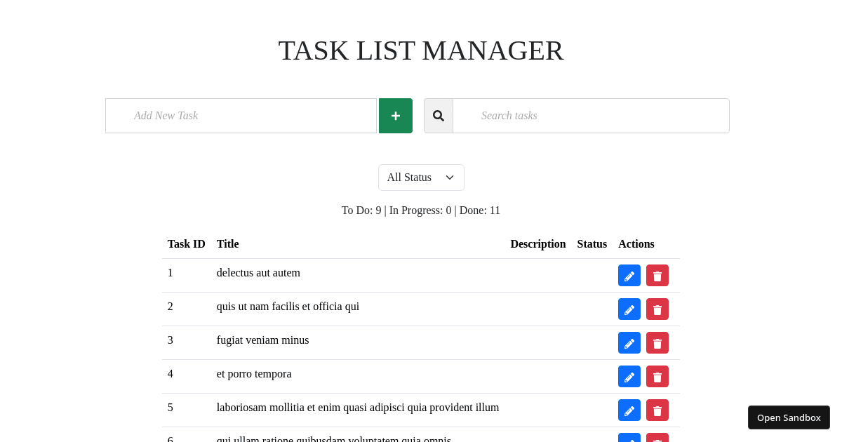 task-manager - Codesandbox