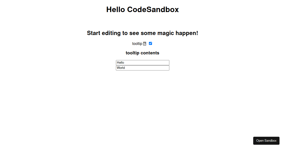 Vanilla To React Codesandbox 1961