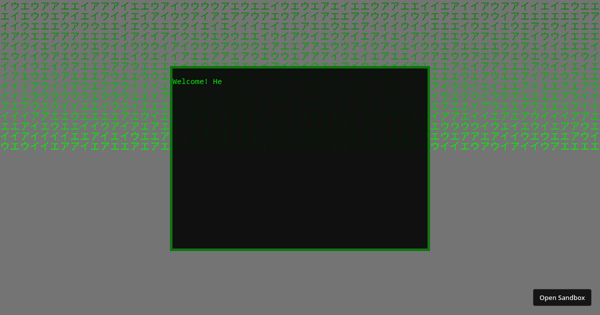matrix-portfolio - Codesandbox