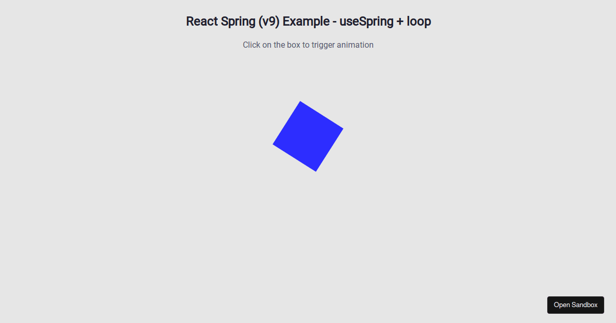 react-spring-useSpring-loop - Codesandbox react-spring-useSpring-loop - Codesandbox
