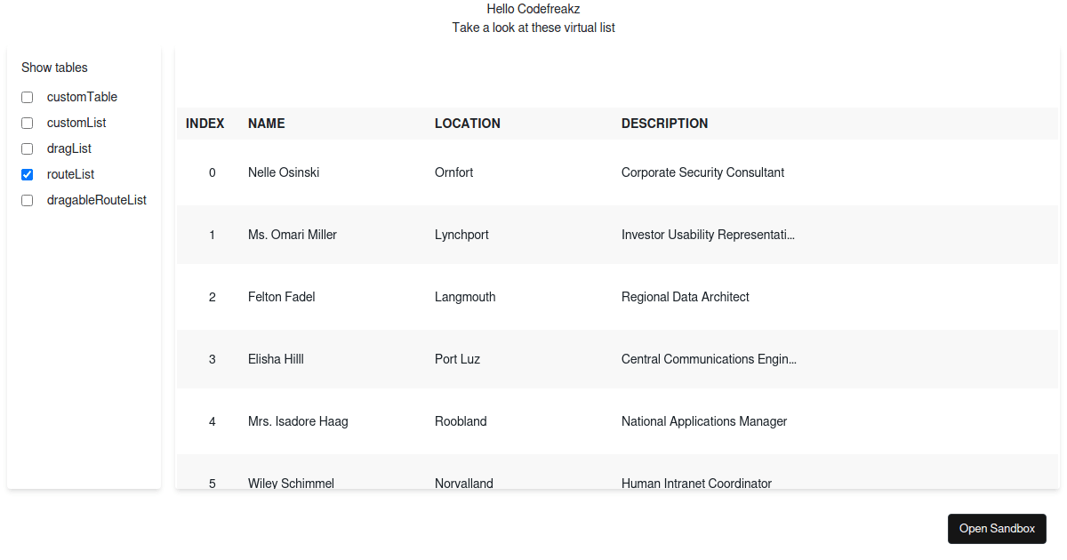 React - Tailwind - Table (forked) - Codesandbox