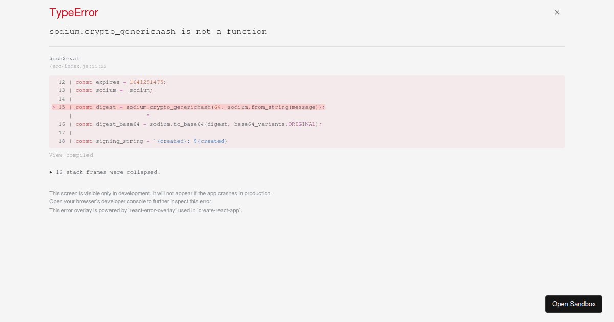 Header-Authorization-ONDC (forked) - Codesandbox