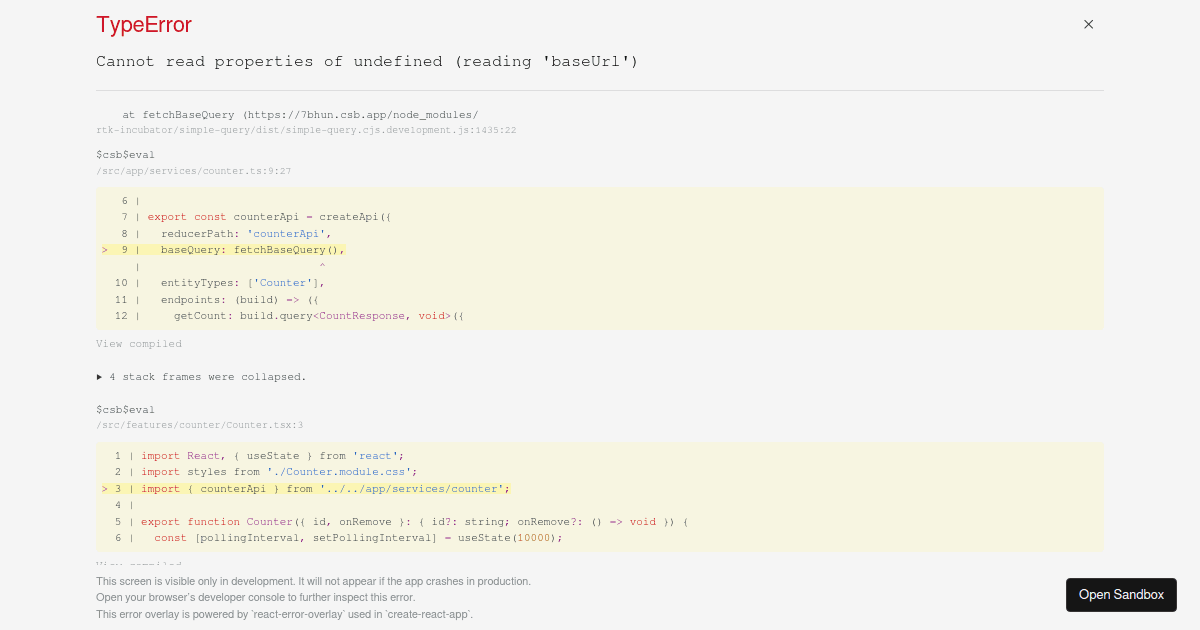 Rtk Simple Query Demo Codesandbox