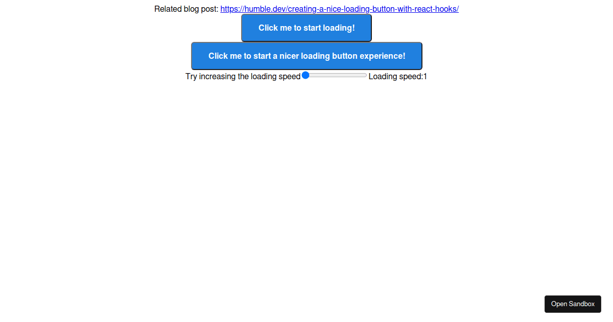React Loading Button Codesandbox 9219