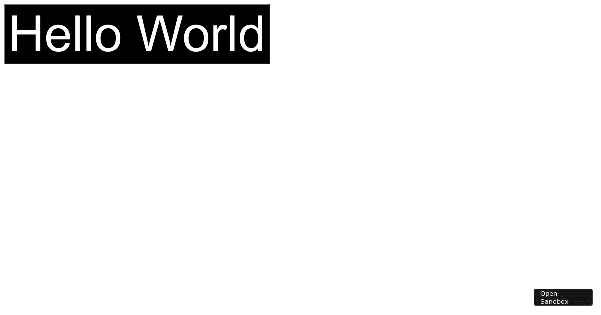 Styled Object Css Utility Codesandbox