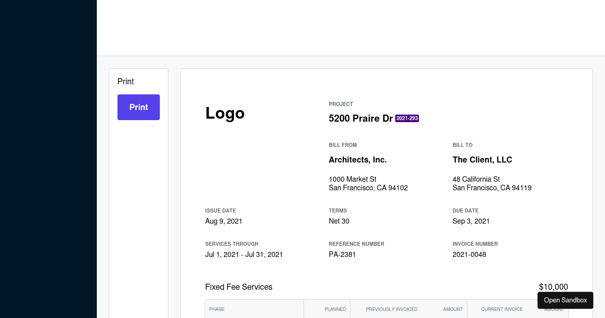 invoice-paged-js - Codesandbox