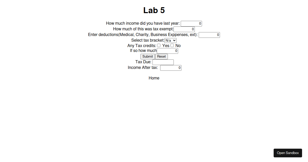 project .002 - Codesandbox