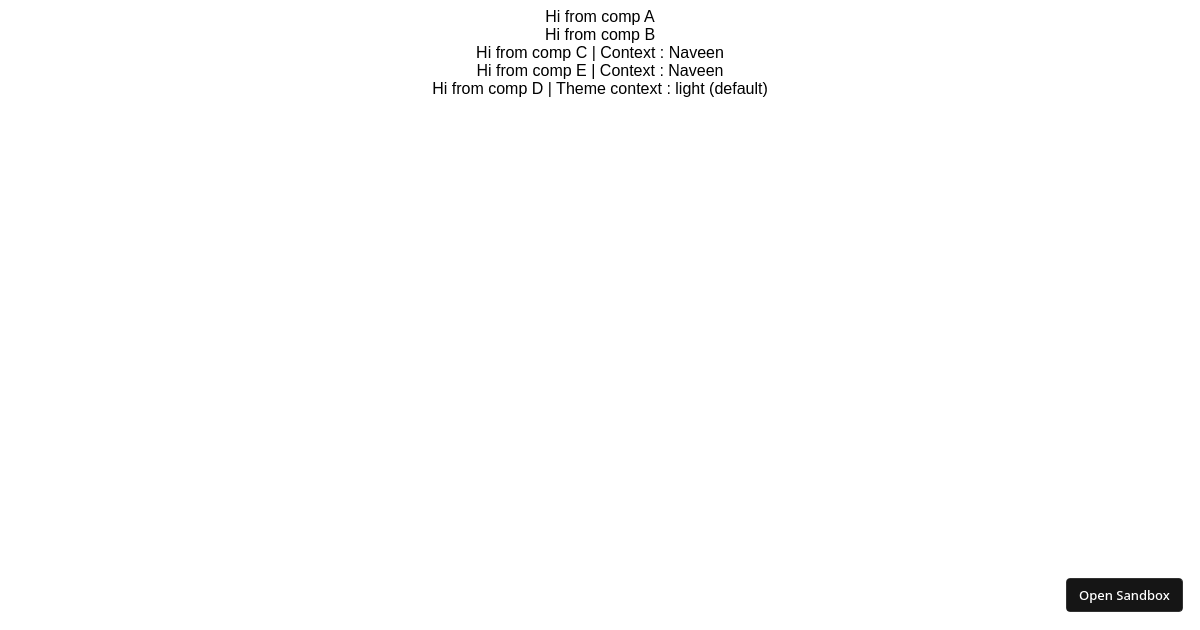 context - Codesandbox