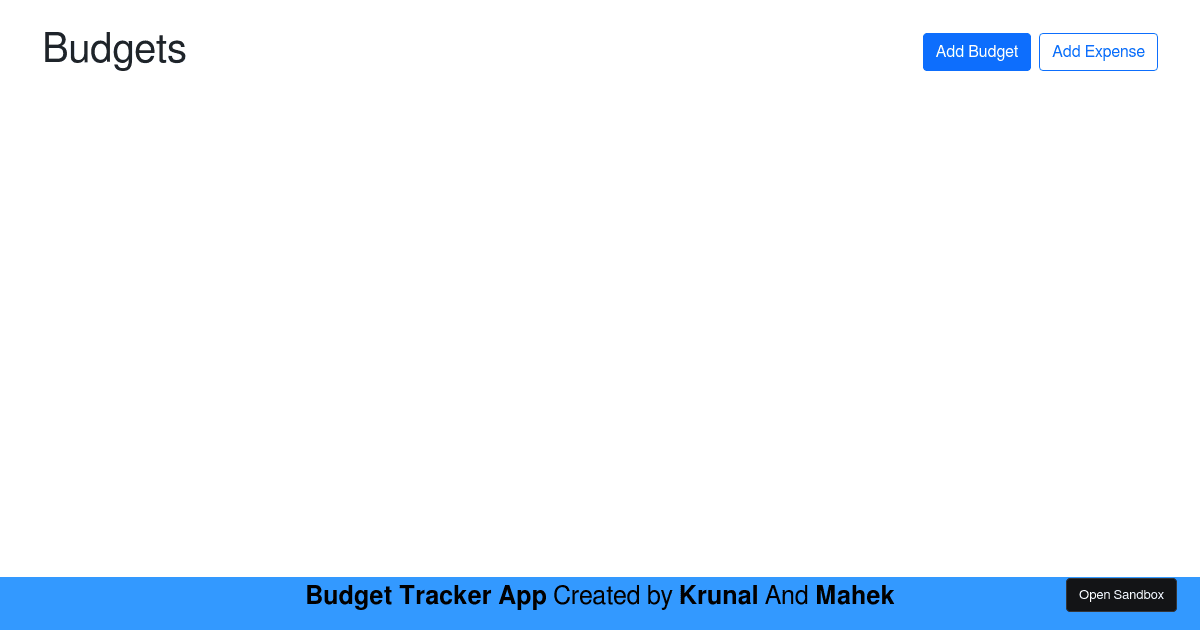Budget_Tracker-App (forked) - Codesandbox