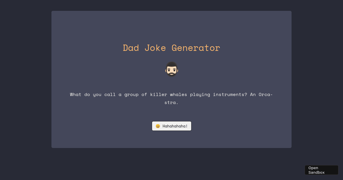 dad-joke-generator - Codesandbox