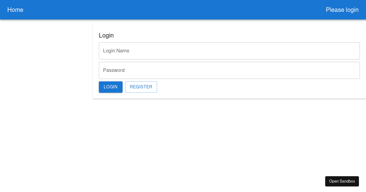front-end - Codesandbox