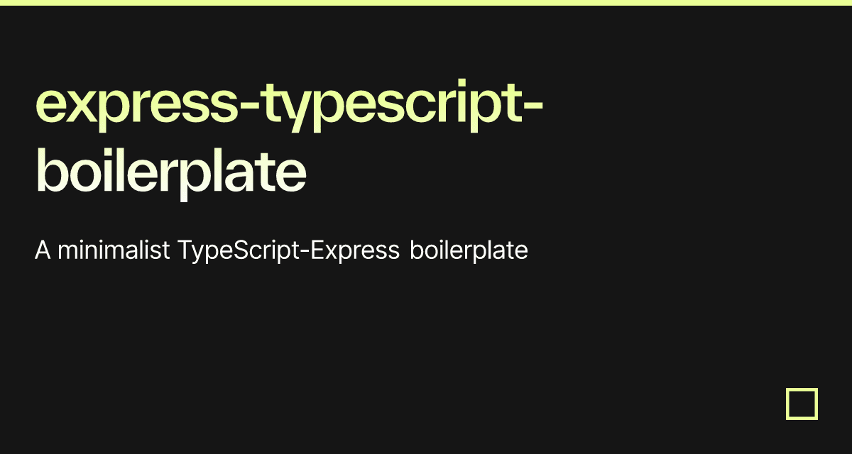 express-typescript-boilerplate - Codesandbox