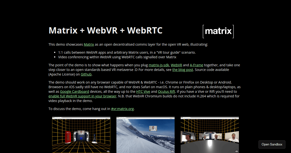 My Vr React Aframe Codesandbox
