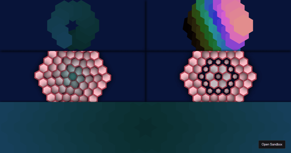 svg Hex Grid - Codesandbox