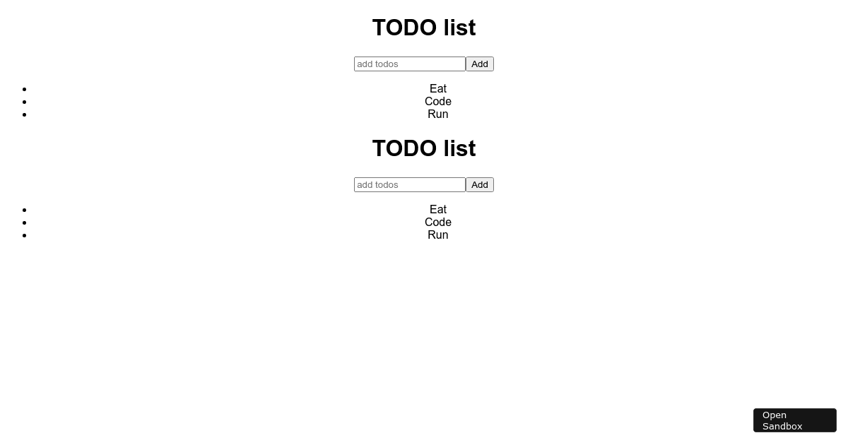 React React Query Codesandbox