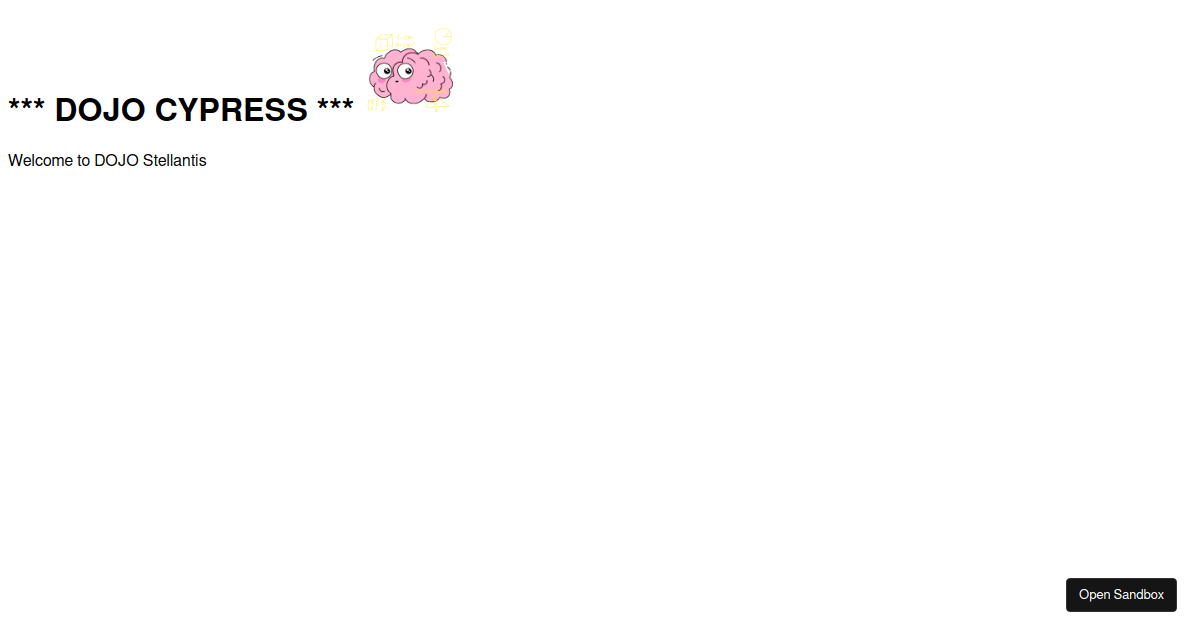 Dojo Cypress - Codesandbox