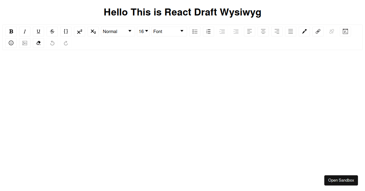 React Draft Wysiwyg By Joti Codesandbox 6512