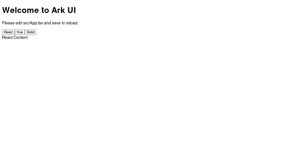 Ark UI React Issue Template - Codesandbox