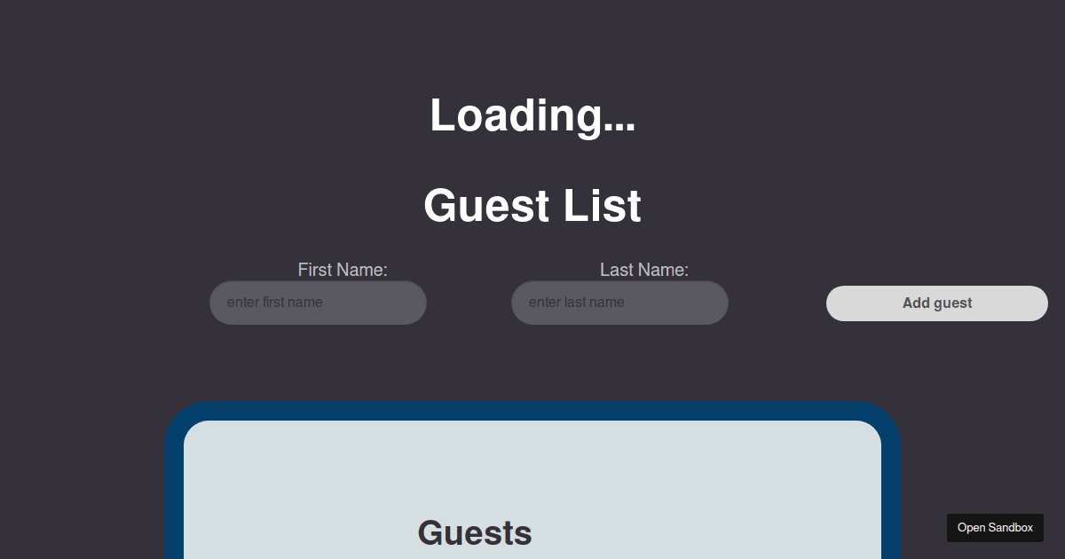 pjct-react-3-guest-list - Codesandbox