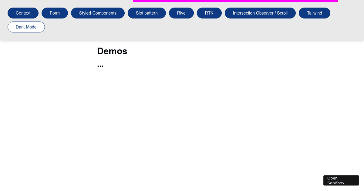 rc-demos - Codesandbox
