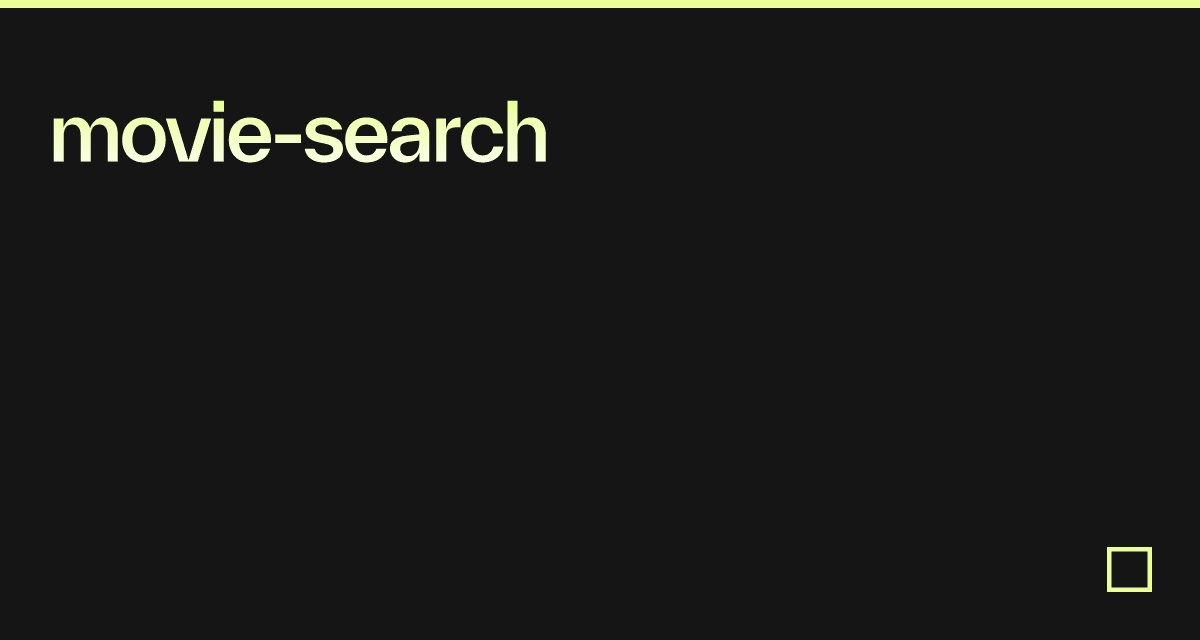 movie-search - Codesandbox