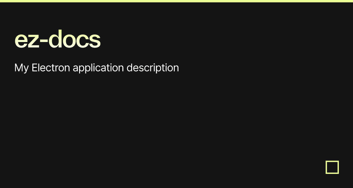 ez-docs - Codesandbox