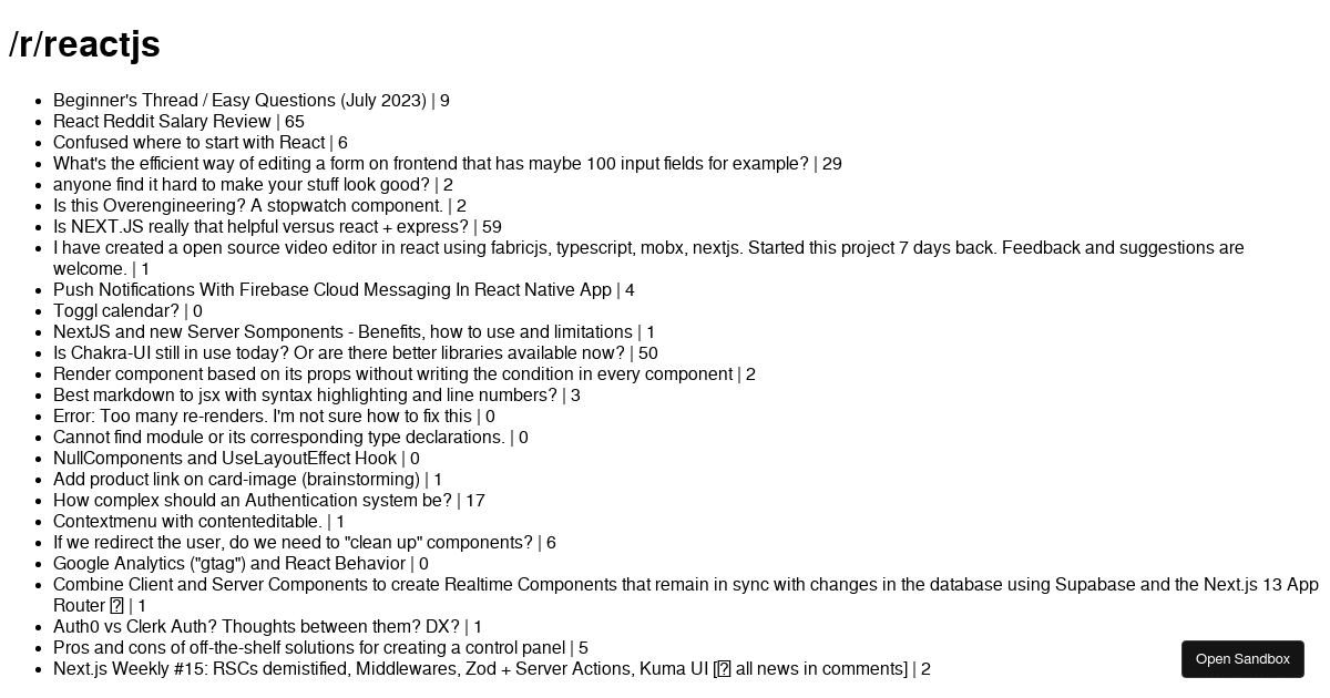 pure-react - Codesandbox