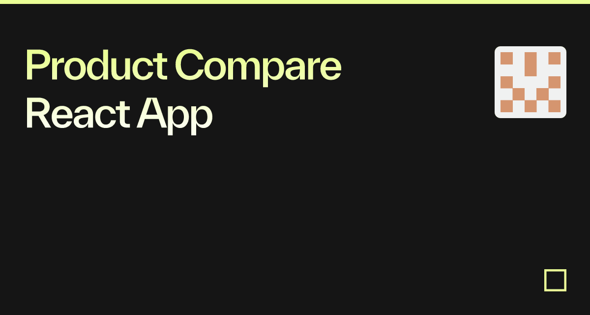 Product Compare React App - Codesandbox