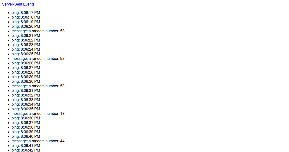 Server-Sent Events - Codesandbox Server-Sent Events - Codesandbox