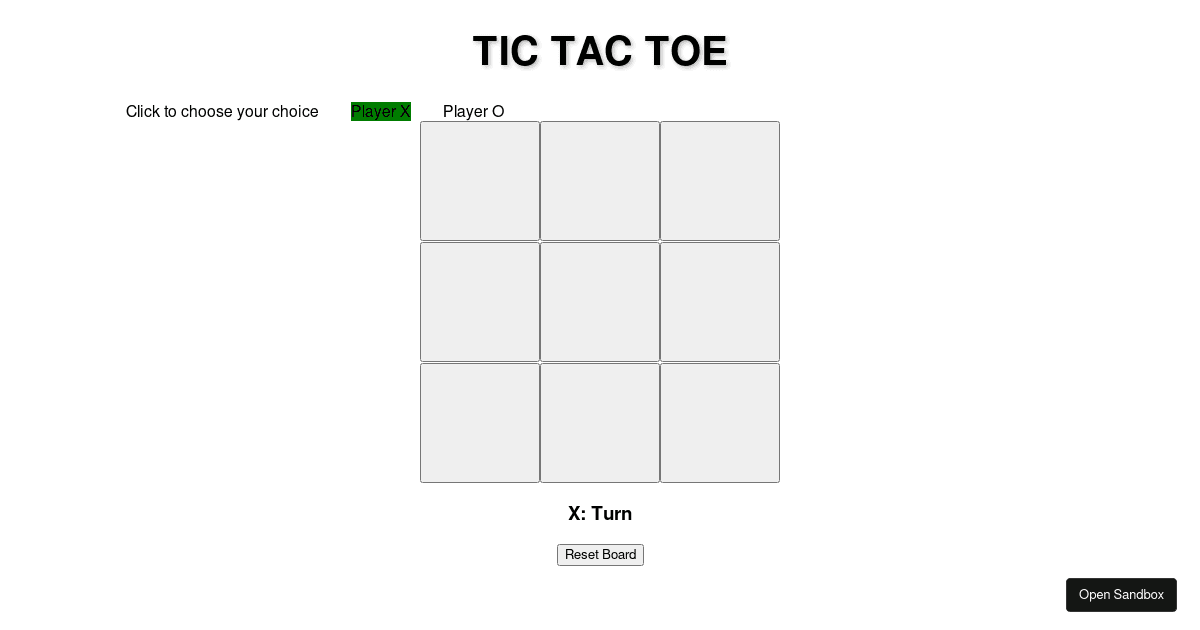 brajeshsaxena01/TIC-TAC-TOE - Codesandbox