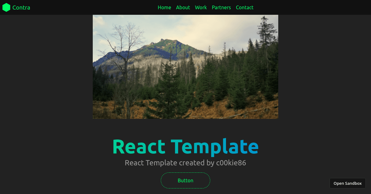 React Template - Codesandbox