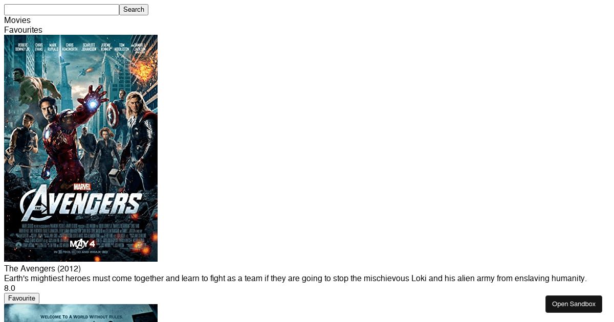 Coding Ninja Movie App Without Css Codesandbox
