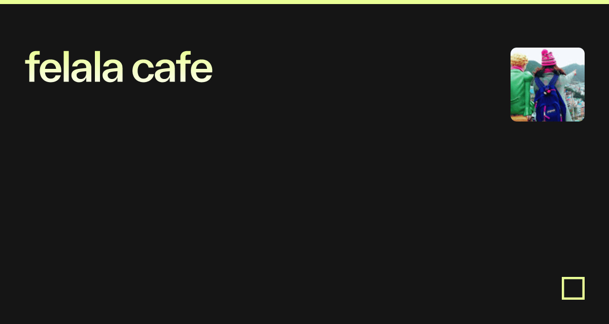 felala cafe - Codesandbox