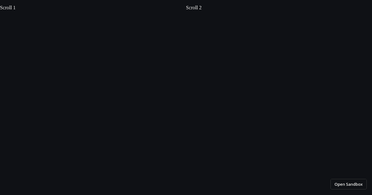 Scroll-triggered animations (forked) - Codesandbox