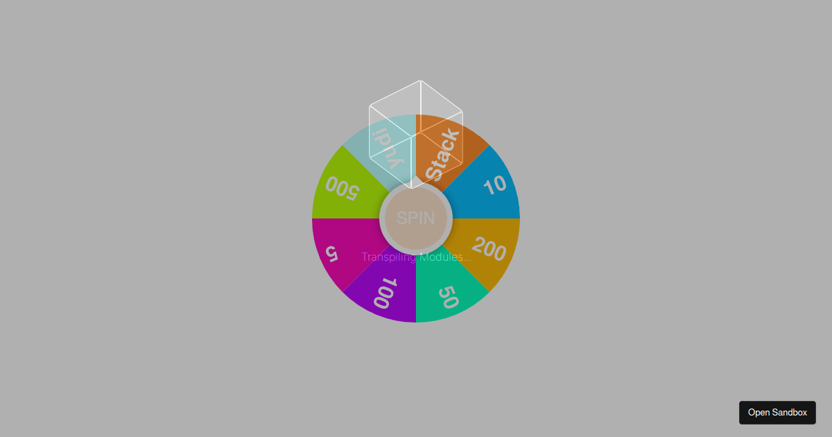 Wheel of Fortune (forked) - Codesandbox