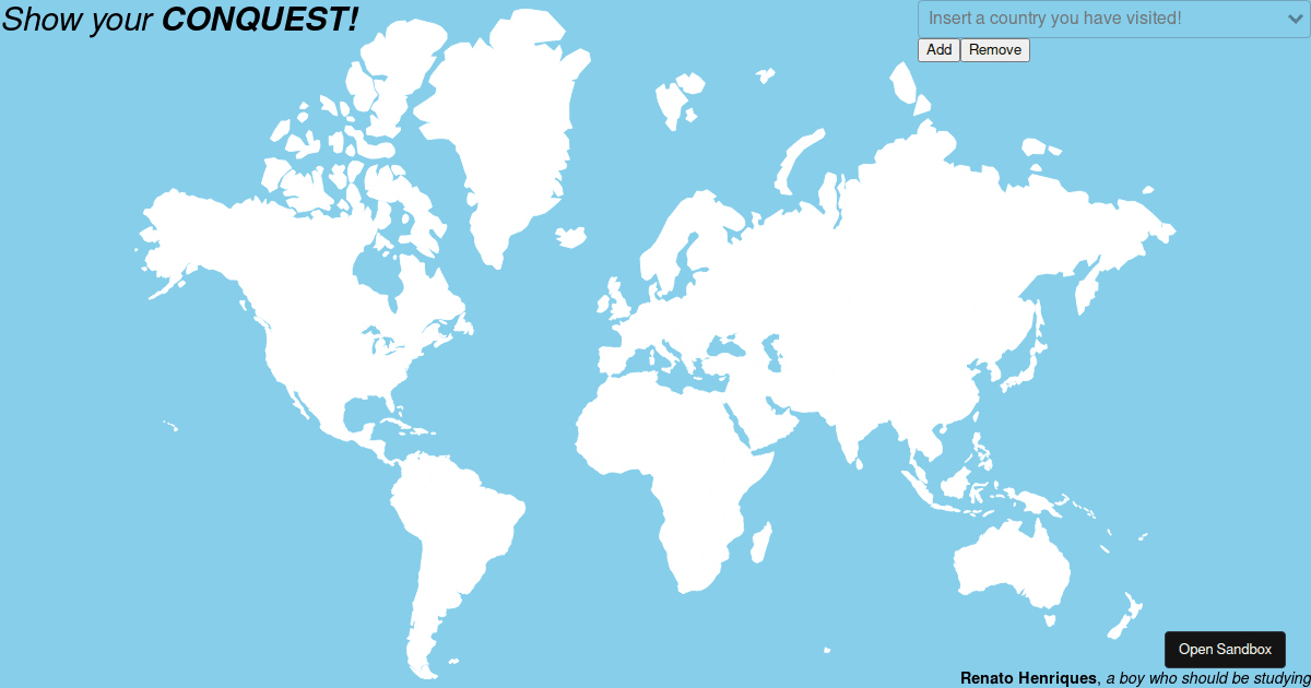 Vue World Map (forked) - Codesandbox