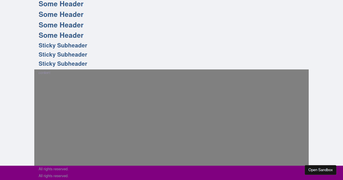 react-sticky-el bug sandbox (forked) - Codesandbox