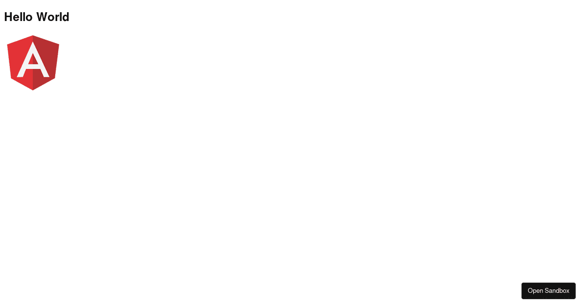 angular - Codesandbox