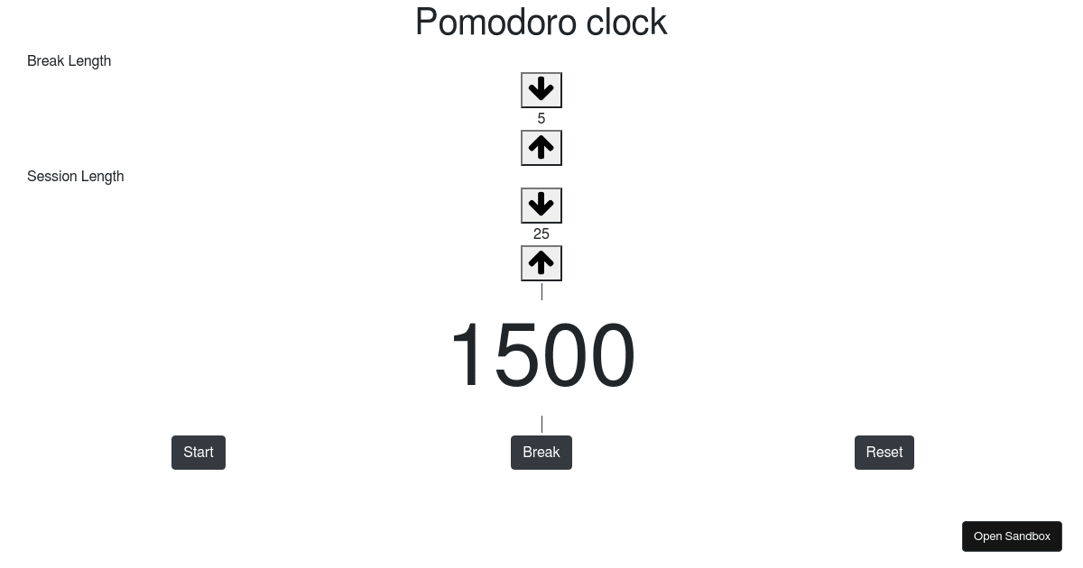 pomodoro-clock - Codesandbox