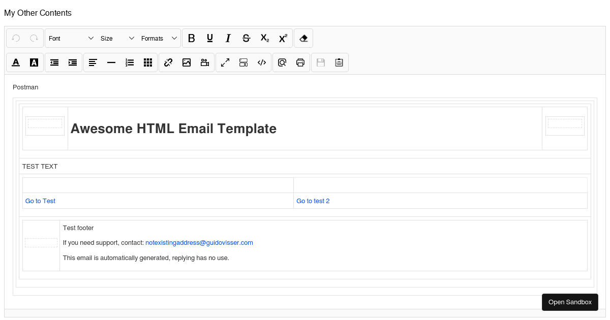 unwanted HTML removal on load - Codesandbox