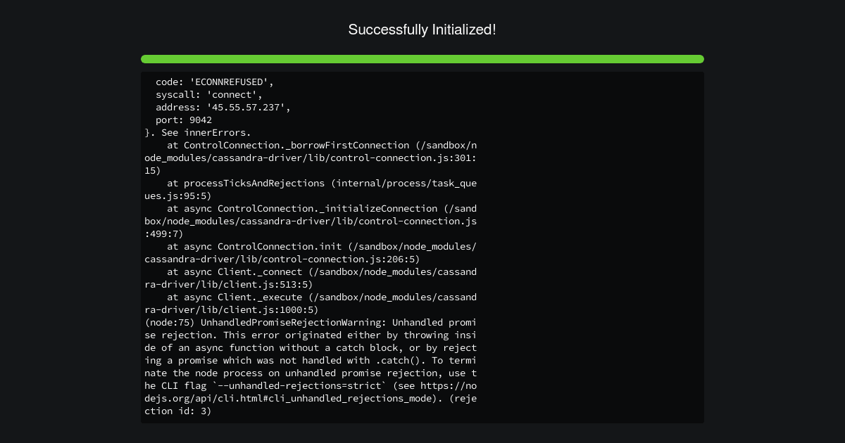 cassandra (forked) - Codesandbox